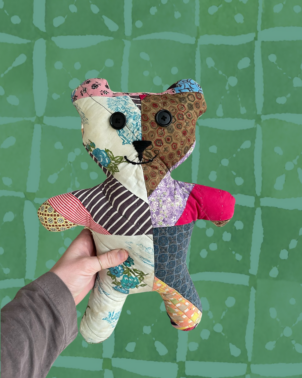 Quilted Teddy Bear Pattern & Tutorial – Peek Made